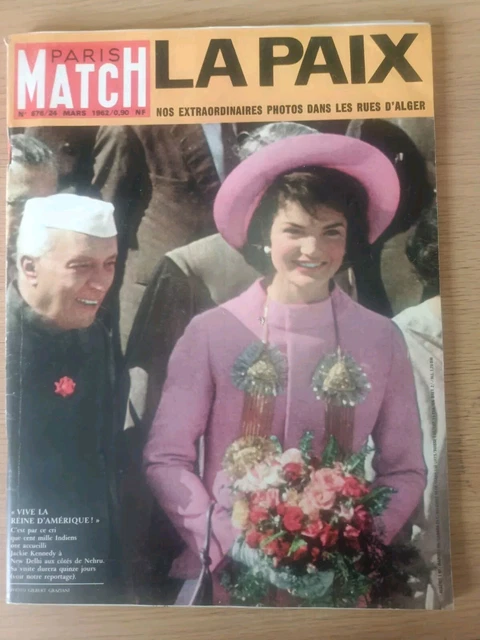 PARIS MATCH N°676 du 24 mars 1962 - Jackie Kennedy / Les photos des ...