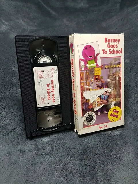 BARNEY GOES TO School ~ Vhs, 1990 ~ Sing Along ~ Original Slipsleeve £ ...