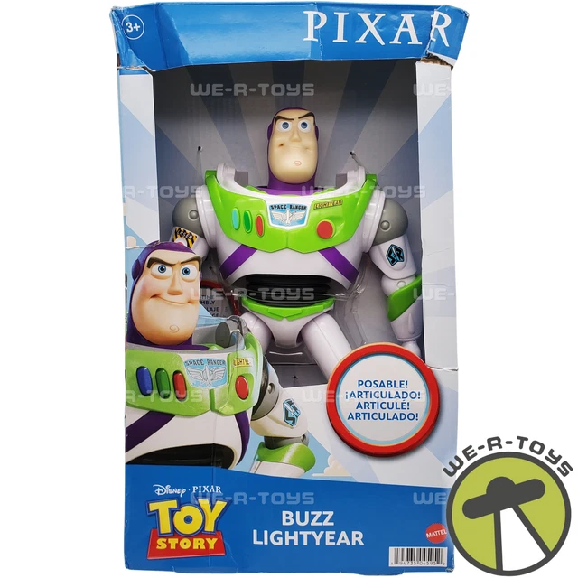 MATTEL DISNEY PIXAR Buzz Lightyear Large Action Figure 10" Highly ...