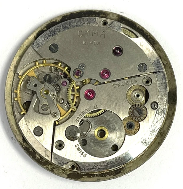 MOVIMIETO CYMA R.488 Incomplet Pour Pièces Du de Rechange / Arbre Du ...