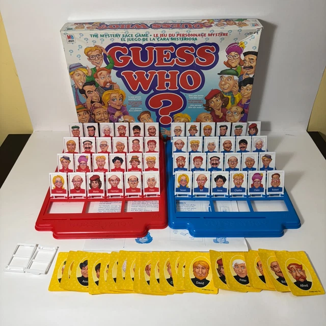 GUESS WHO? VINTAGE 1996 Edition Board Game by Milton Bradley - Read ...