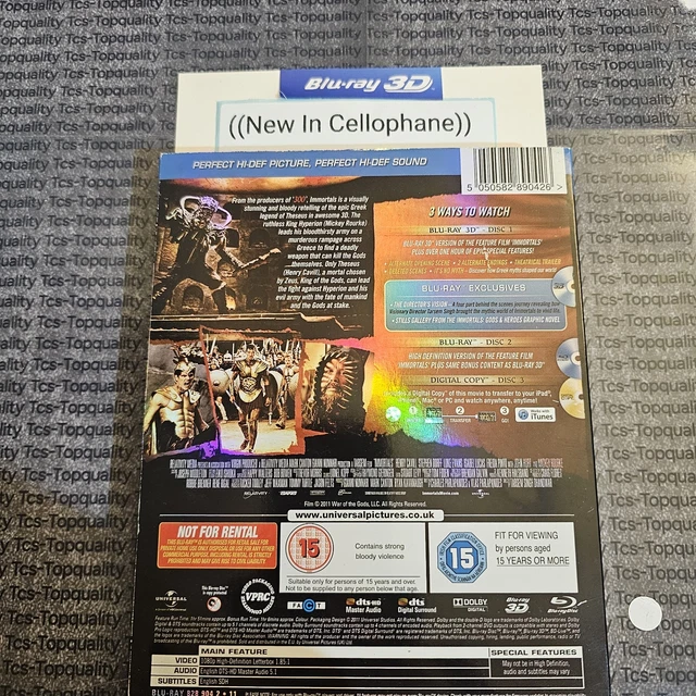 IMMORTALS 3D & 2D Blu Ray - New and Sealed £8.99 - PicClick UK