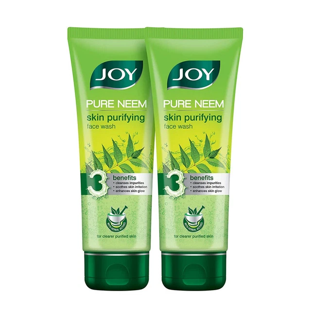 JOY PURE NEEM Skin Purifying Face Wash for Acne & Pimples Each 100 ml ...