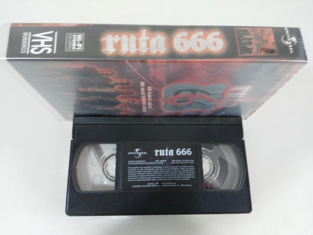 ROUTE 666 LOU Diamond Phillips Wesley Horreur VHS Film Tape Castillan ...