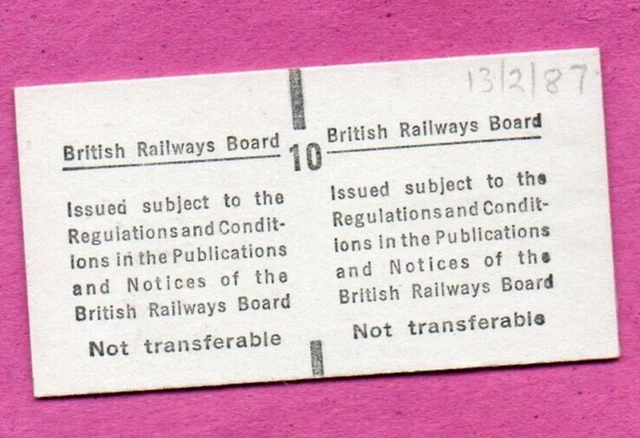BR (E) RAILWAY platform ticket - SCUNTHORPE. Edmondson card green ...