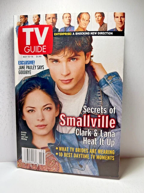 TV GUIDE 2003 May 10-16 Kristin Kreuk Tom Welling Smallville Clark ...