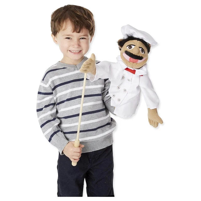 MELISSA & DOUG Chef - Hand Puppet Soft Children Toy Kids Fun Activity ...