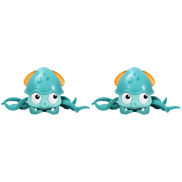 2 PCS GREEN Plastic Crawling Octopus Child Baby Toys for Babies ...