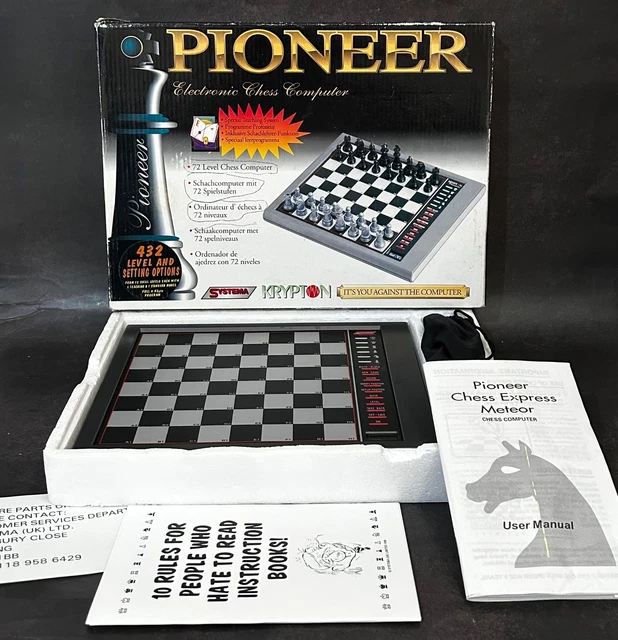 PIONEER CHESS COMPUTER Krypton Systema Electronic Board Game £16.15 ...