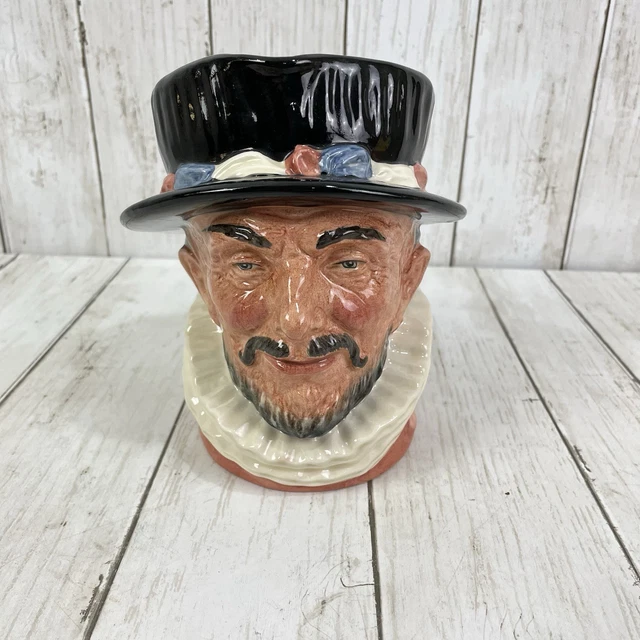 VINTAGE BEEFEATER ROYAL Doulton Toby character Jug Mug Large 6 1/2 ...