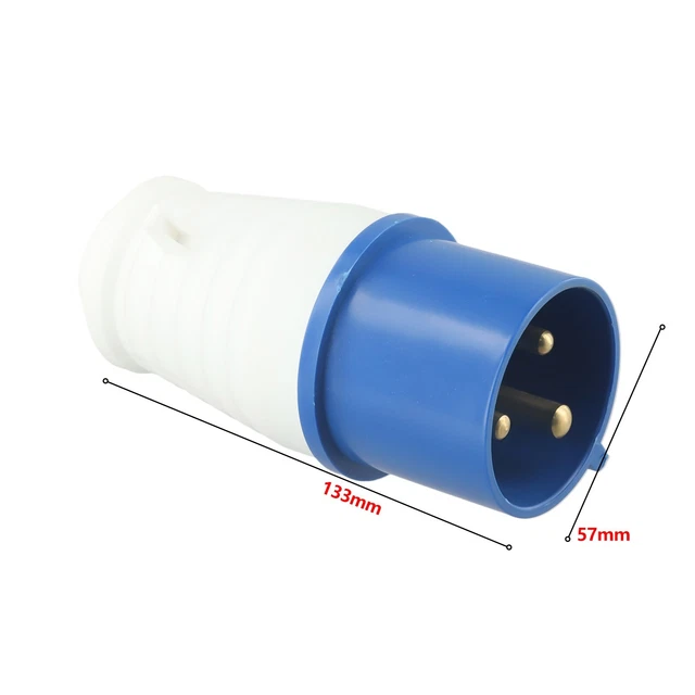 INDUSTRIAL WATERPROOF SOCKET and Plug Set 32 Amp 3 Pin Ideal for ...