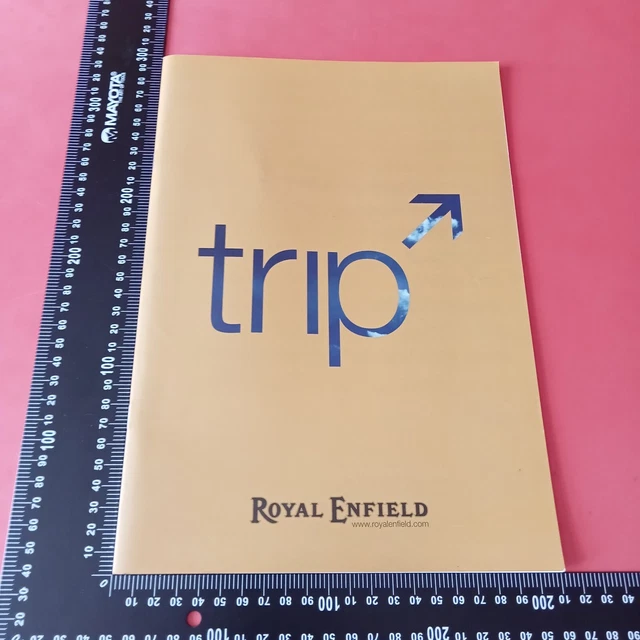 TRIP-ROYAL ENFIELD-IN LINGUA Spagnola+Depliant Bullet Royal Enfield In ...