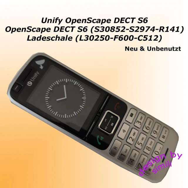 UNIFY OPENSCAPE DECT Phone S6 mit Ladeschale, Clip und Akku - Neu EUR ...