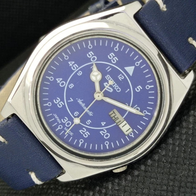 SEIKO 5 AUTOMATIC 7009A VINTAGE JAPAN MENS DAY/DATE BLUE WATCH 583b-a306354-2 £29.99 - PicClick UK