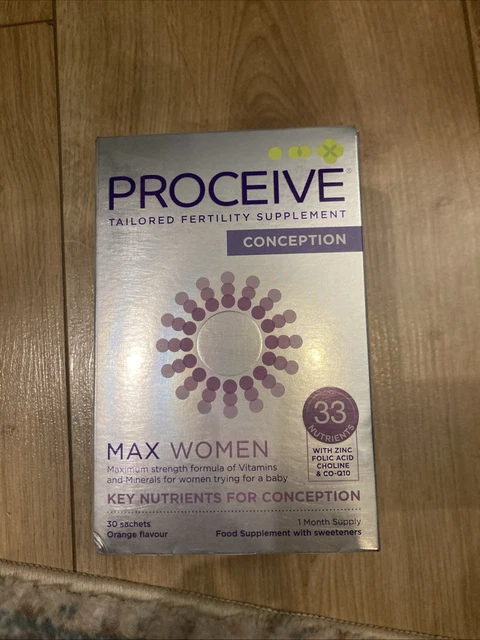PROCEIVE MAX WOMEN Advanced Fertility Supplement 30 sachets 1 Month ...