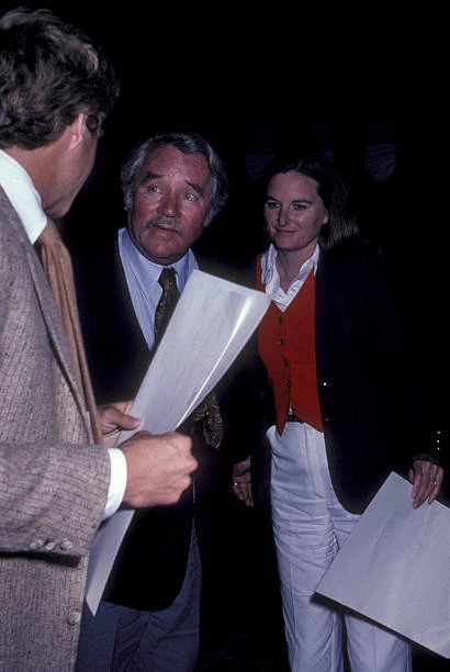 WOODY BROWN & actor Howard Duff at the birthday party for Stella S ...