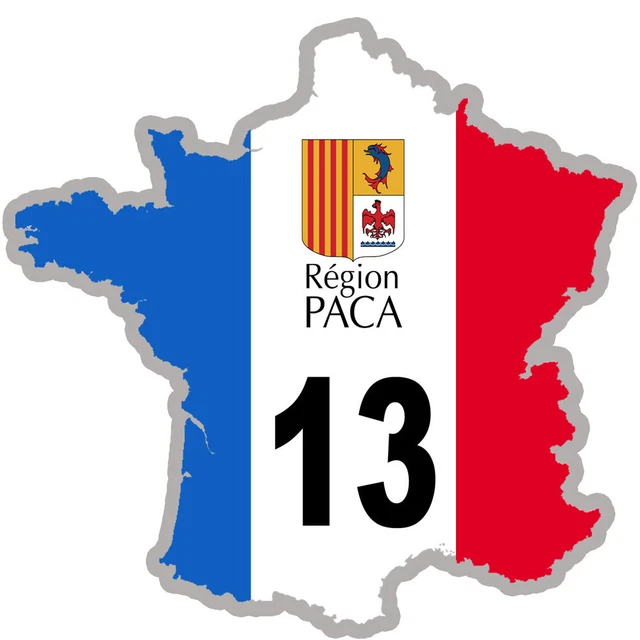 FRANCE 13 RÉGION PACA - 5x5cm - Sticker/autocollant EUR 4,17 - PicClick FR