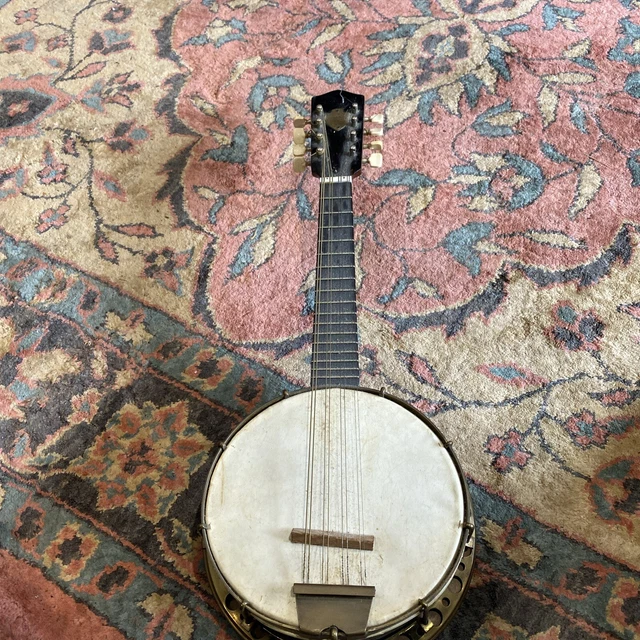 ANTIQUE BANJO 8 string, Broadcaster J&A M London £55.00 - PicClick UK