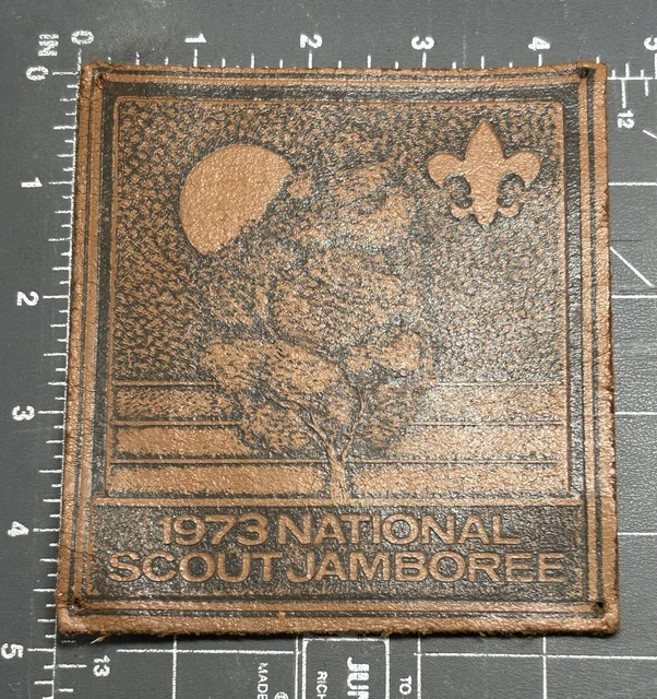 1973 NATIONAL SCOUT Jamboree Boy Scouts BSA Idaho Pennsylvania Cuir ...
