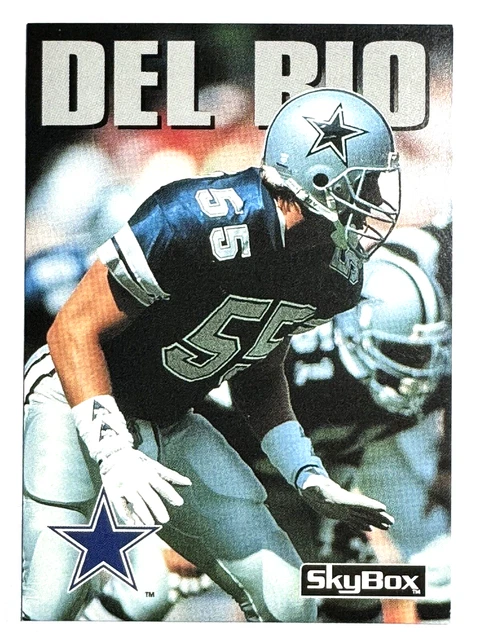 CARTE FOOTBALL IMPACT Jack del Rio Dallas Cowboys, Vikings 1992 SkyBox ...