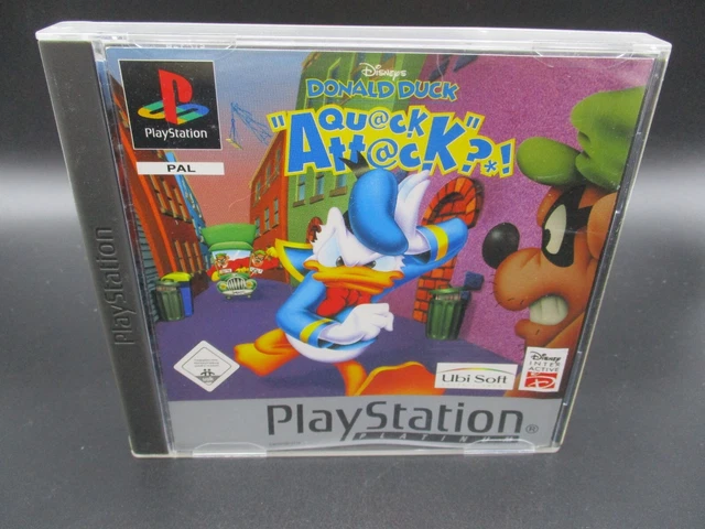 DONALD DUCK QUACK Attack PS1 Playstation 1 PSX CIB PAL DE Very Good £20 ...