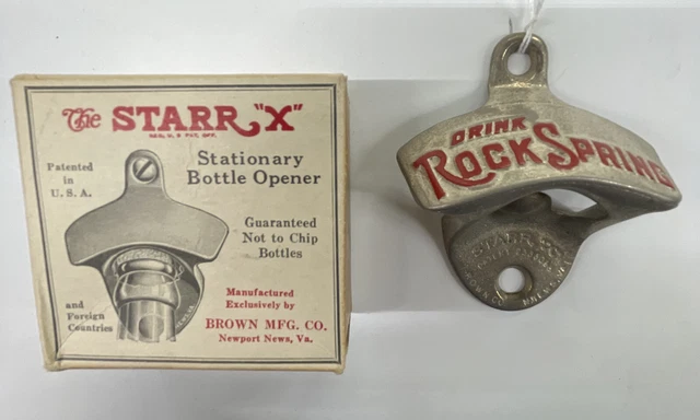 VINTAGE &DRINK ROCK Spring" Starr X Stationary Bottle Opener with ...