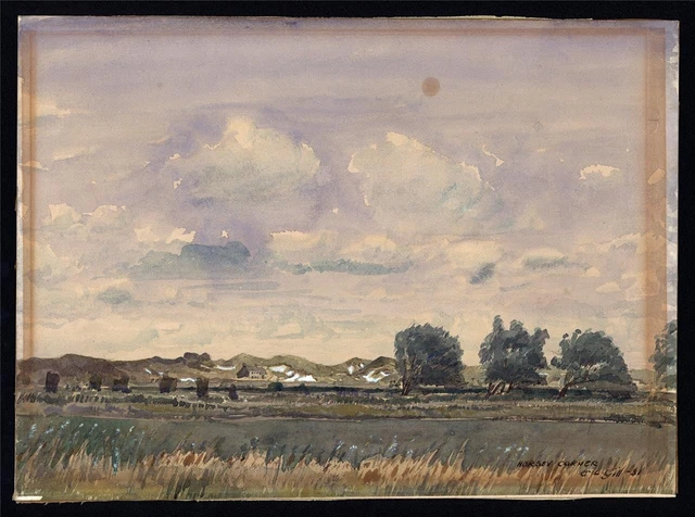 HORSEY CORNER NORFOLK - Antique Watercolour Painting 1931 - A L Gill ...