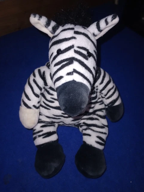 JELLYCAT ZEBRA RUMBLE Tumble Soft Plush Toy - Rare Retired Vintage 1999 ...