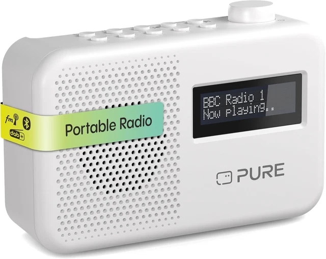 PURE ELAN ONE2 portable DAB+/FM radio with Bluetooth 5.1 (LCD display ...