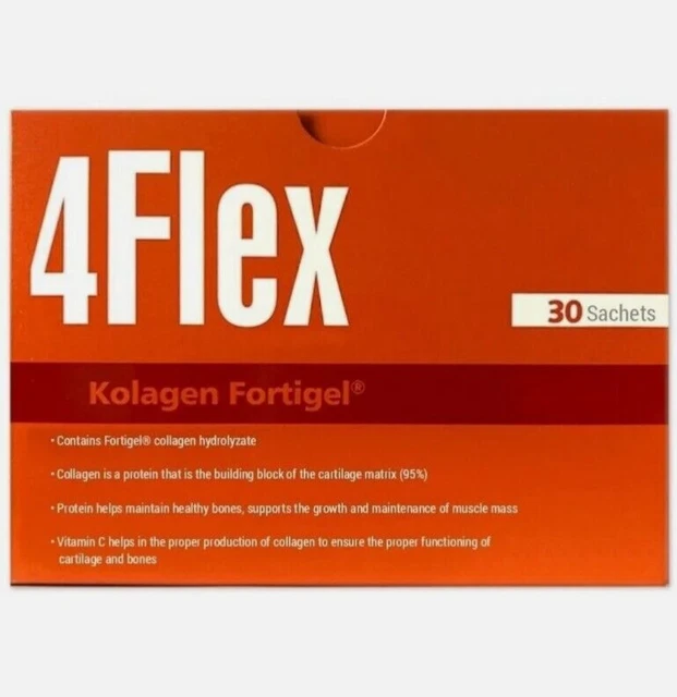 4FLEX COLLAGEN JOINTS Kolagen Fortigel Hydrolyzate 4 Flex 30x Sachets ...