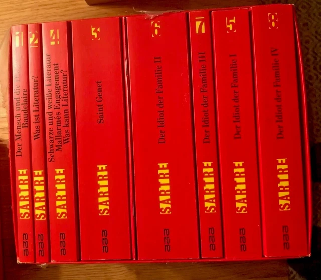 JEAN-PAUL SARTRE VERSCH. Werke in 8 Bänden rororo in Box EUR 44,00 ...