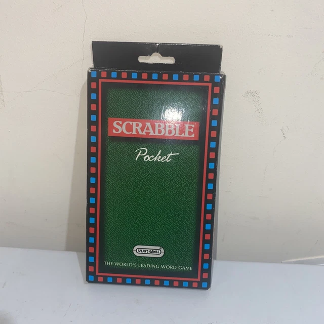 VINTAGE POCKET TRAVEL Scrabble 1992 Complete Magnetic Spear's Games ...
