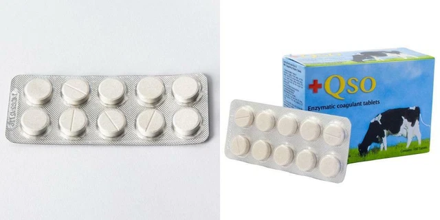 QSO Vegetable Rennet Tablets, Strip Of 10, 58% OFF