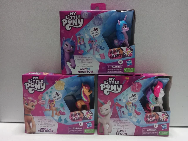 MY LITTLE PONY Cutie Mark Magic Sunny Starscout Zipp Storm Izzy Moonbow ...