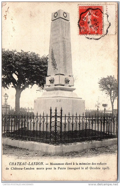 77 CHATEAU LANDON - le monument aux morts EUR 4,00 - PicClick FR