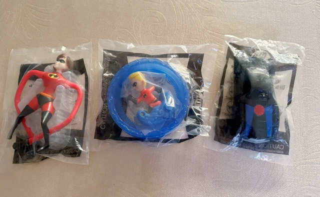 MCDONALDS HAPPY MEAL Toys 2004 Disney Pixar The Incredibles Bundle Set ...