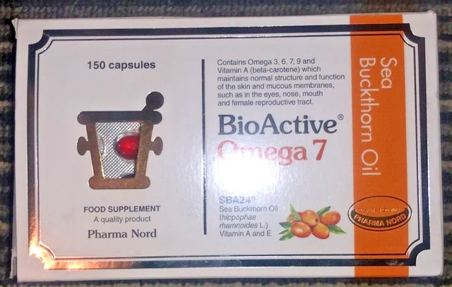 BIOACTIVE OMEGA 7 Seabuckthorn Oil 150 Tablets Pharma Nord £30.72 ...