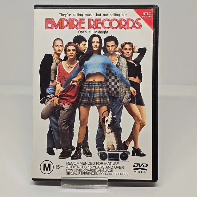 EMPIRE RECORDS (DVD, 1995) Renée Zellweger Liv Tyler Johnny Whitworth ...