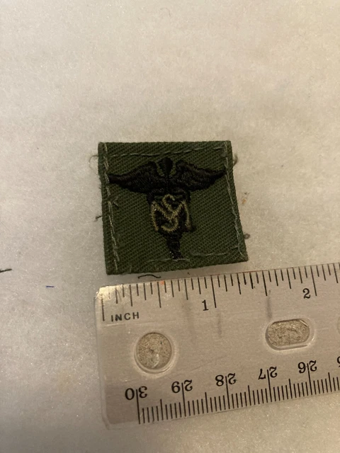 AUTHENTIC US ARMY Medical Service Corps Officer BDU OD Green Insignia ...