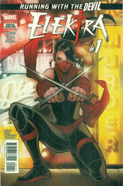 ELEKTRA #1 RUNNING With The Devil Torque Variant A 2017 50 cents ...