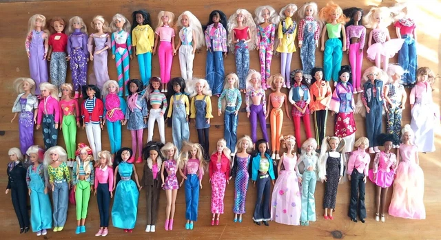 LOT OF 50+ BARBIE and other dolls please see pics & description free UK ...