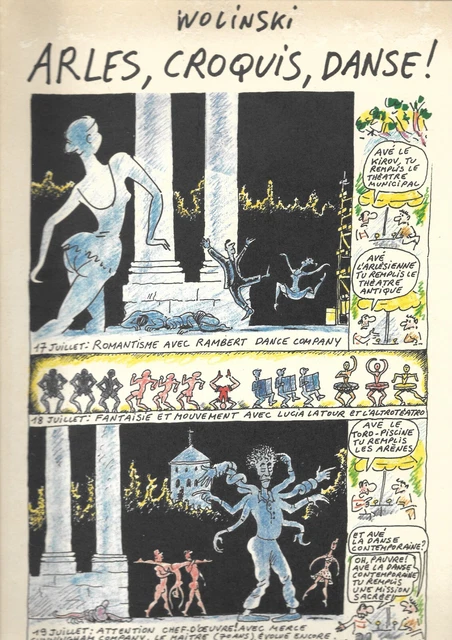 WOLINSKI &ARLES, CROQUIS, danse !" éditions Aubier 1990 – bon état - 84 ...
