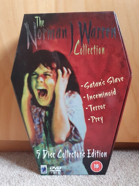 THE NORMAN J Warren Collection Coffin Box Anchor Bay 5 DVD Box Set £47. ...