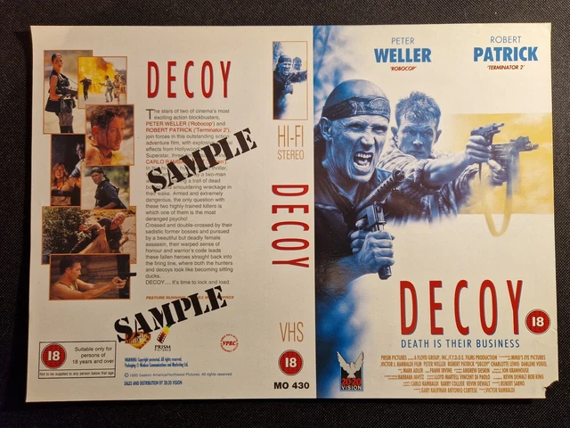 DECOY - PETER Weller - Medusa - Promo Sample Video Sleeve/Cover #B14840 ...