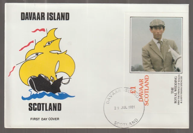 SCOTLAND DAVAAR ISLAND FDC Prince Charles $4.00 - PicClick CA
