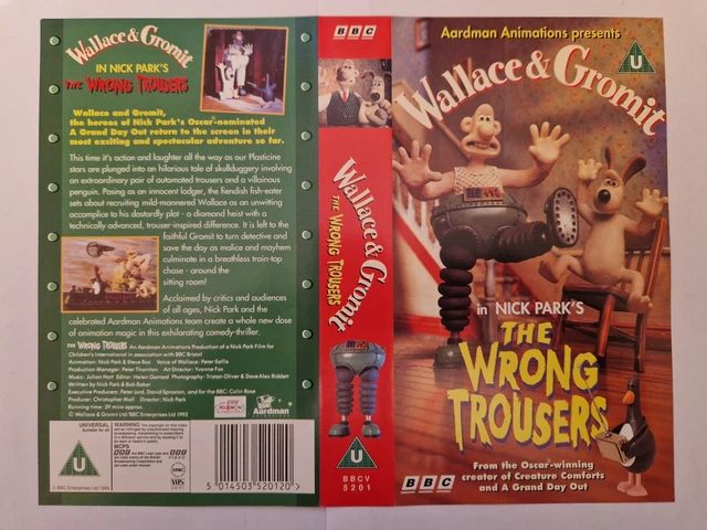 WALLACE AND GROMIT - The Wrong Trousers (VHS/H, 1994) £1.75 - PicClick UK