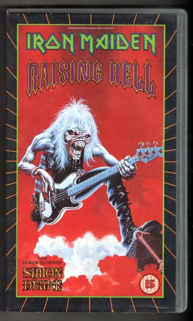IRON MAIDEN - Raising Hell RARE UK PAL VHS w/ Horror Magician Simon ...