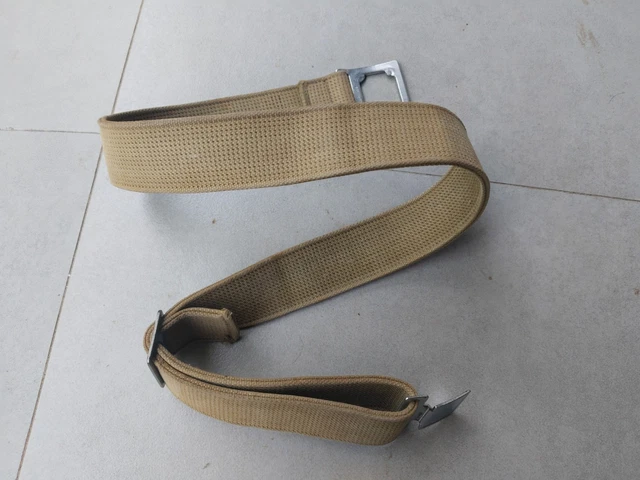 VINTAGE 1969 CHINESE ARMY PLA military surplus type 65 webbing belt ...