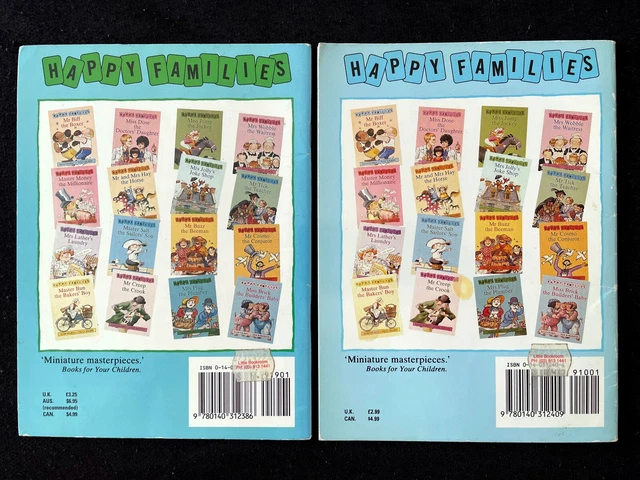 HAPPY FAMILIES BOOKS Allan Ahlberg Vintage Plug Plumber Salt Sailors ...