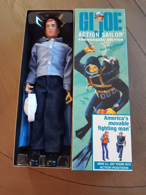 GI JOE 40TH ANNIVERSARY TIMELESS Action Sailor Figure w/box & Cloth Cap ...